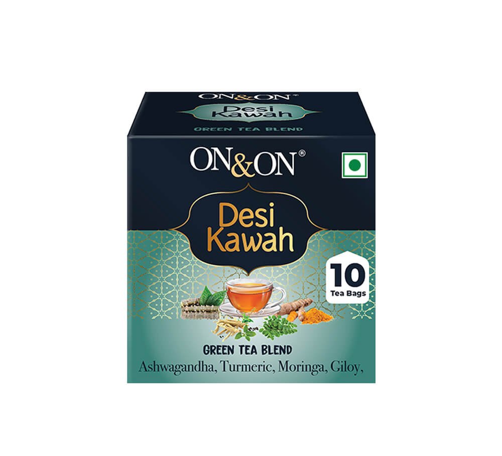 Desi Kawah Green Tea Masala Kawah 10sachet Elements - Rajved