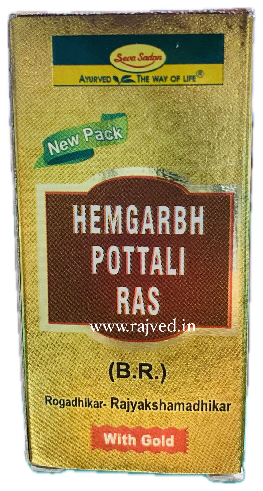 Seva Sadan Hemgarbha Pottali Ras Swarna Moti Yukt 1 Gm Free Shipping ...