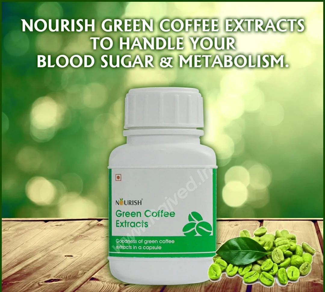 Buy Online 100% Original NOURISH Green Coffee Extracts – 30 Capsules ...