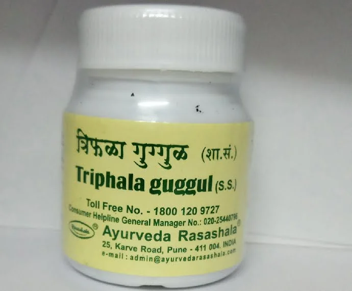 Buy Online 100% Original Triphala Guggul Tablet 60tab Ayurved Rasashala ...